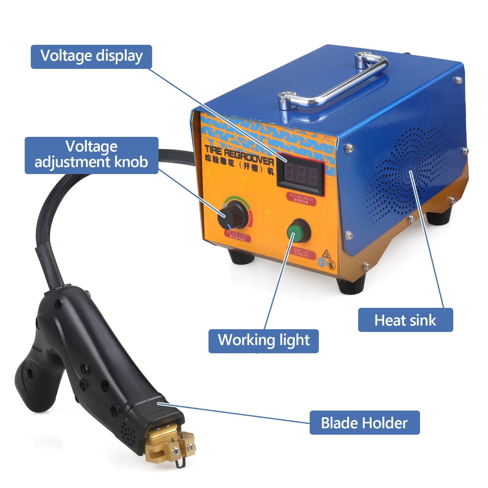 Digital-Tire-Regroover-Car-Tire-Rubber-Tyres-Regrooving-Tool-Blade-Iron ...