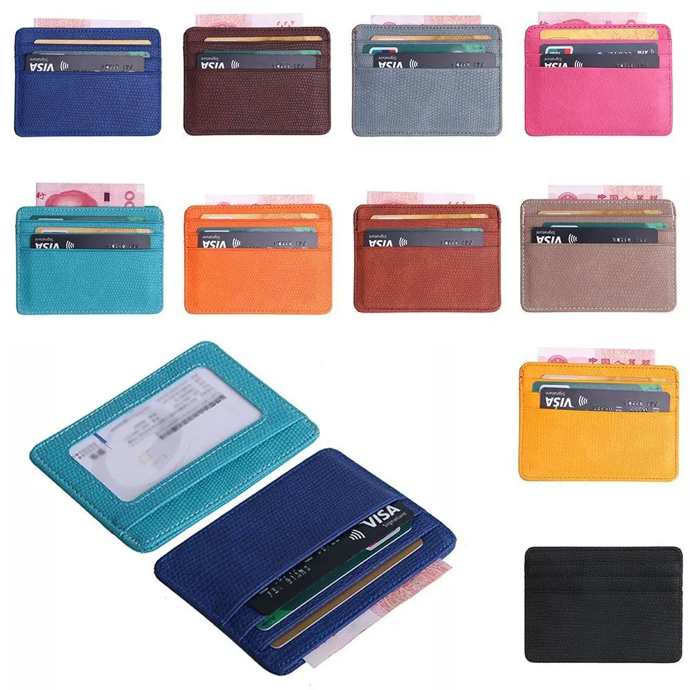 Card-Bags-4-Card-Slots-ID-Card-Cases-Business-Style-Unisex-Wallet-PU ...