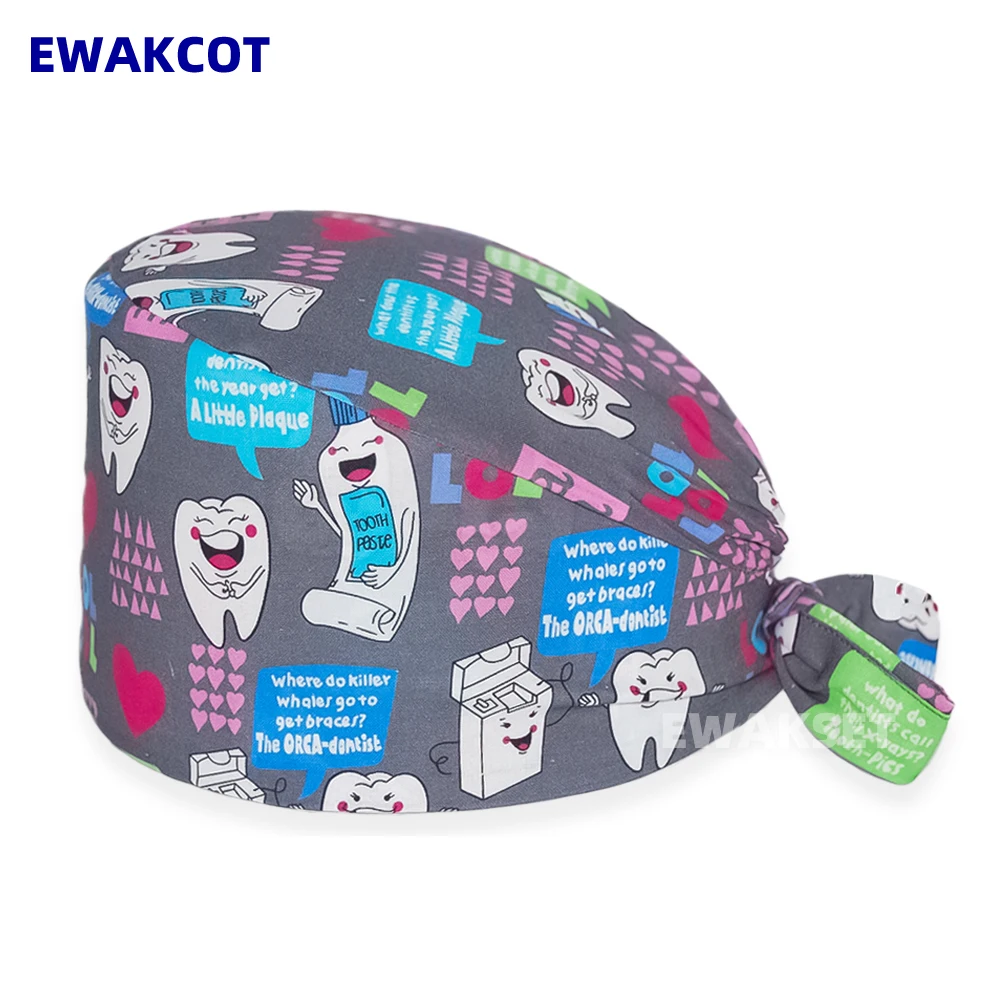 New-Dentist-Nursing-Cap-100-Cotton-and-Sweatband-Dental-Clinic-Hospital ...