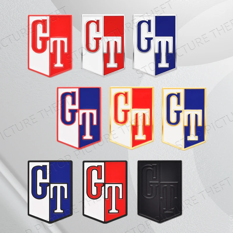 Metal-Alloy-GT-Logo-Car-Grille-Badge-Side-Trunk-Sticker-Decoration ...