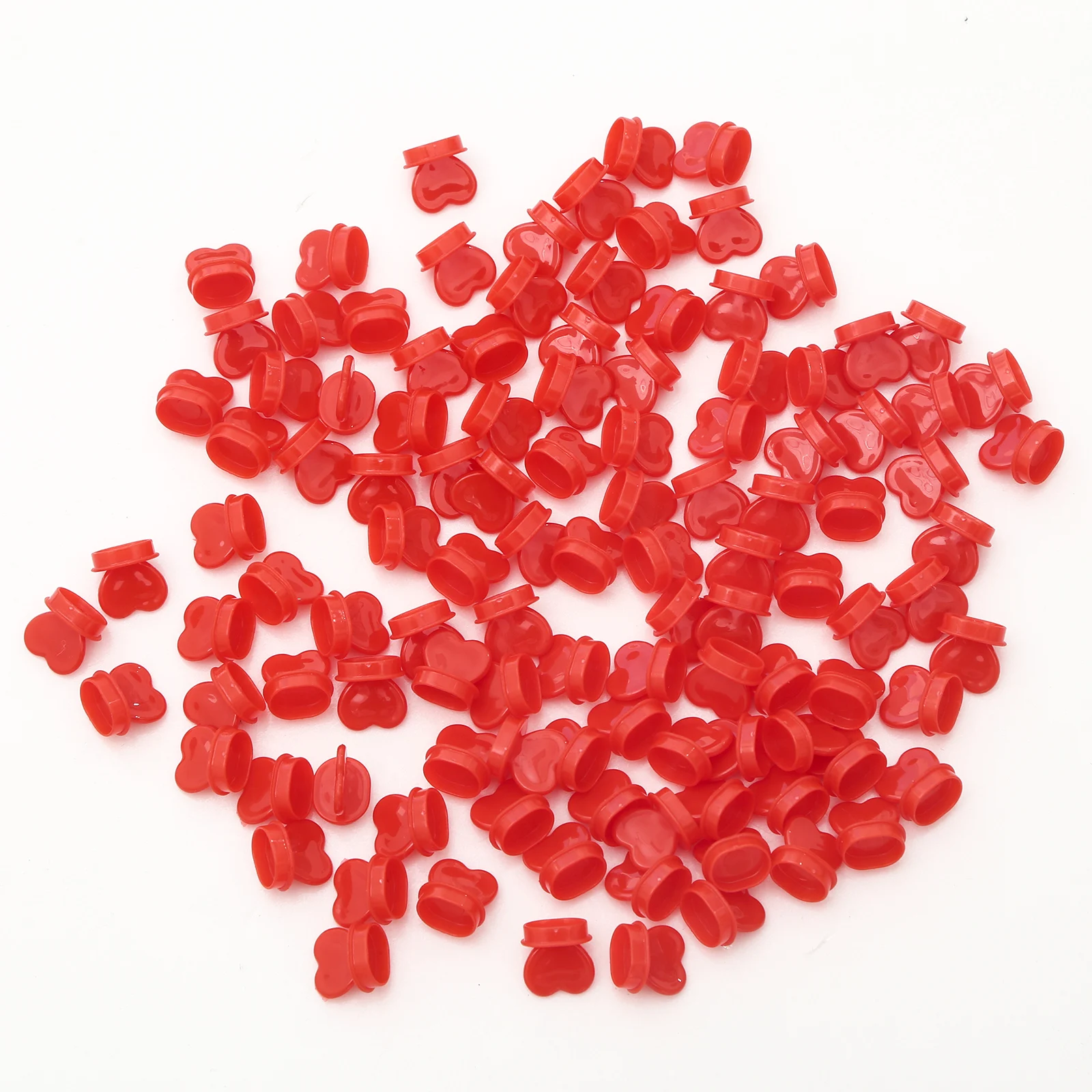 500Pcs Disposable Coffee Cup Lids Stoppers Injection Caps Heart-Shaped ...