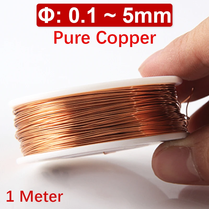 100% Pure Copper Wire T2 Copper Coil Conductive Copper Wire, Superfine ...