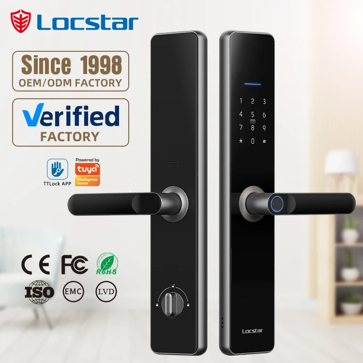 Locstar-Wifi-TTlock-App-Smart-Door-Lock-Biometric-Lock-Fingerprint-Door ...