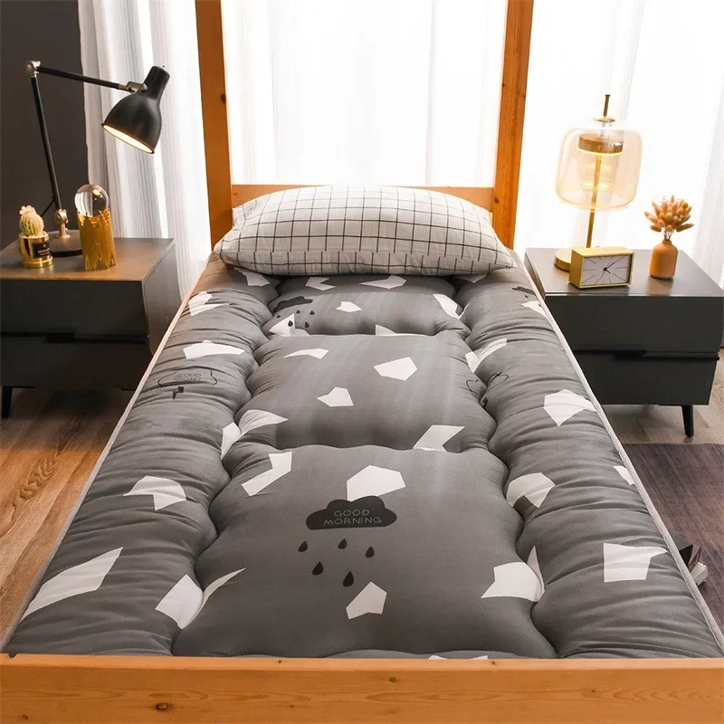 Portable-Foldable-Bed-Mattress-Comfortable-Floor-Mat-Soft-Single-Person ...