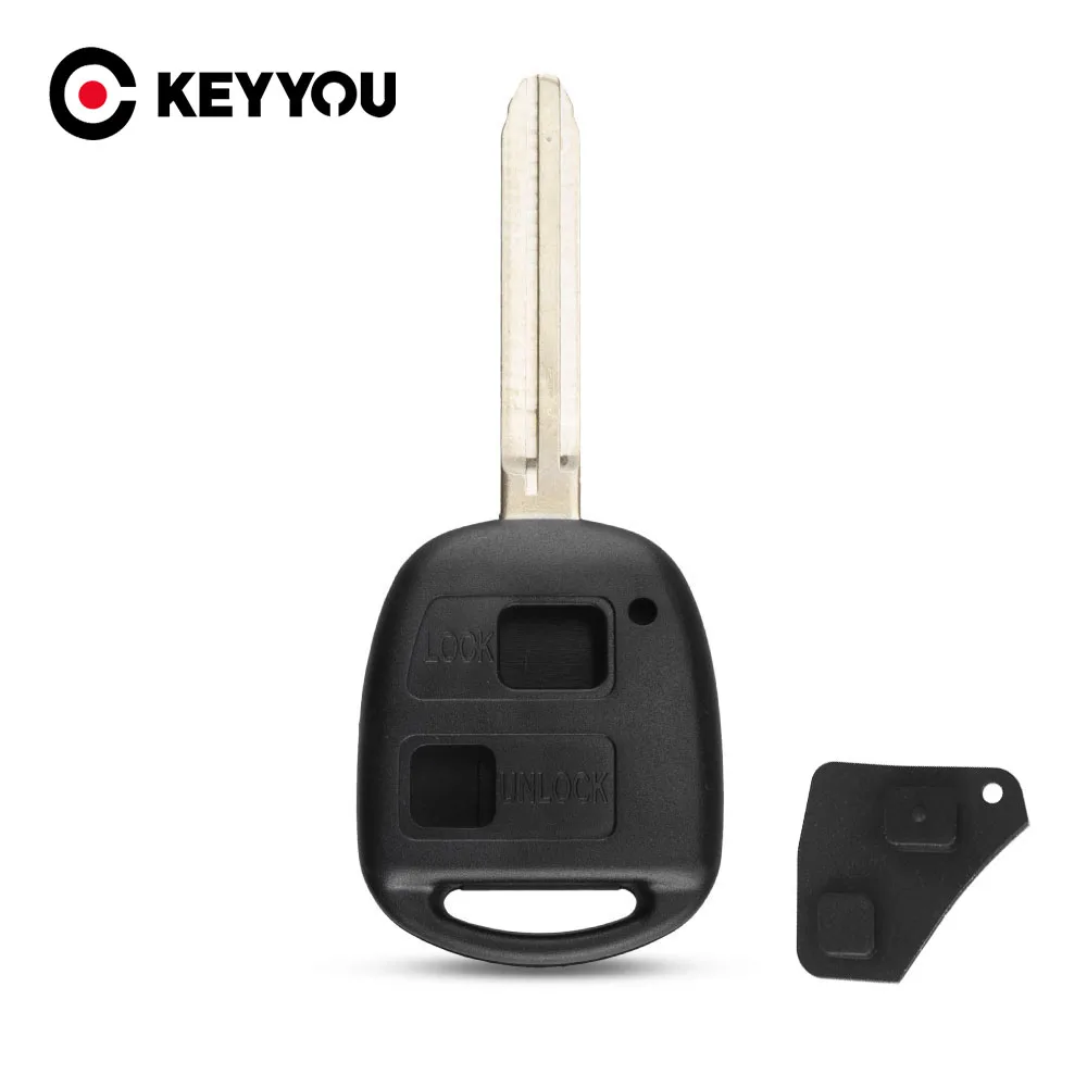 Keyyou 2 Buttons Car Key Shell Case For Toyota Camry Corolla Verso ...