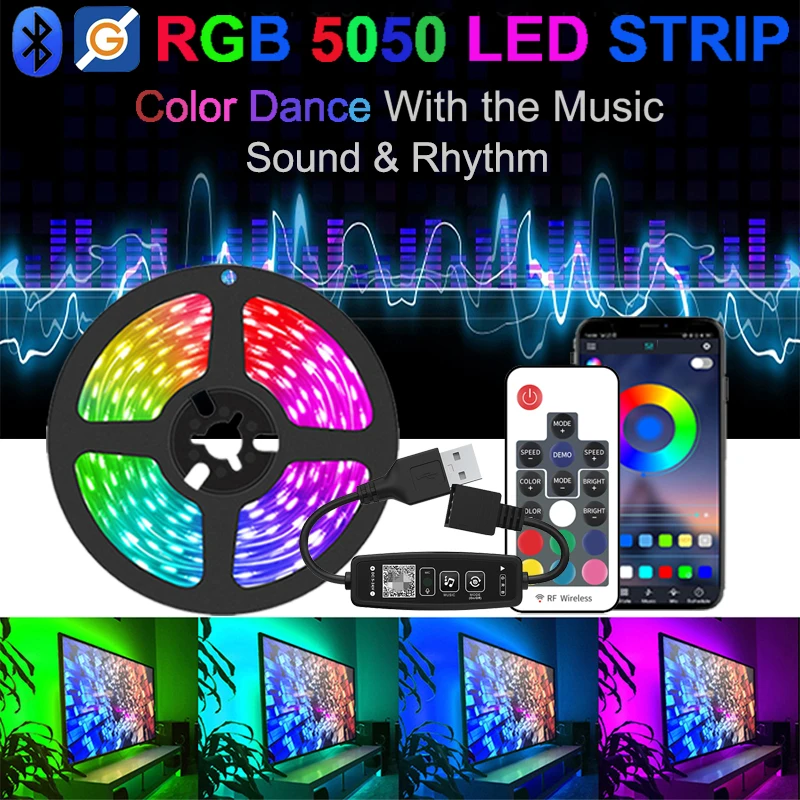 Led-Strip-Lights-Bluetooth-Rgb-5050-Smart-Rgb-Controler-Bluetooth ...