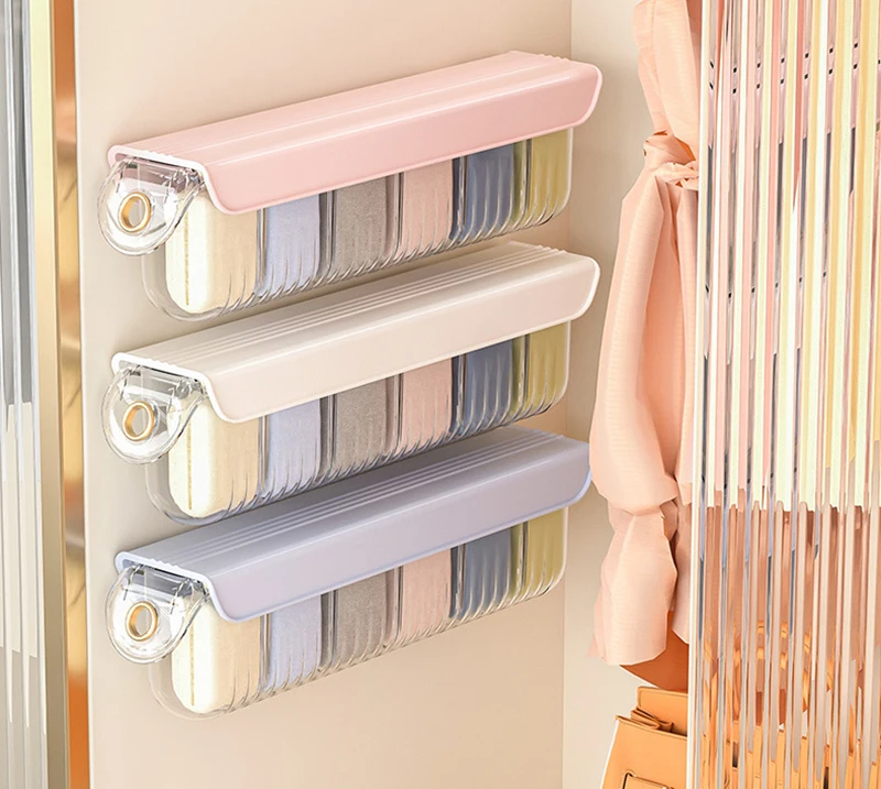 Wall-Mounted-Underwear-Storage-Box-Save-Space-Separated-Clothes-Storage ...