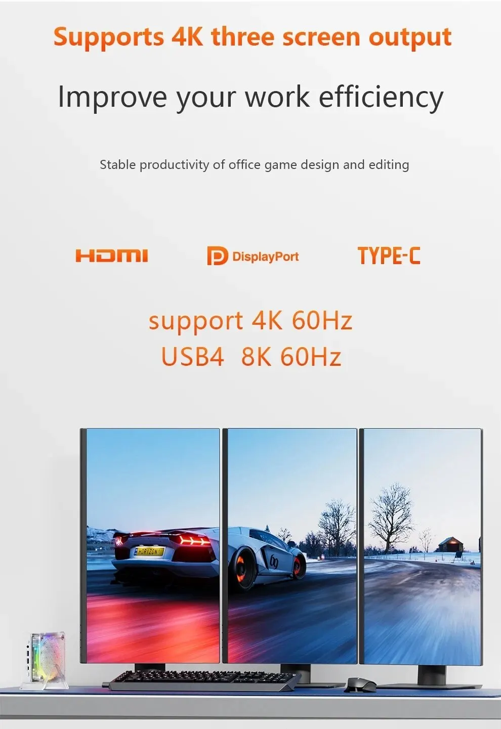 FIREBAT MINIPC AMD R7-7735HS Mini Pc Colorful Gamer 16GB 512GB DDR5 ...