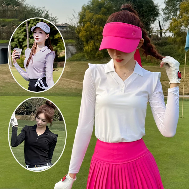 SG Golf Apparel Women Summer Ice Silk Cool Sunscreen Shirt Anti-UV Long ...