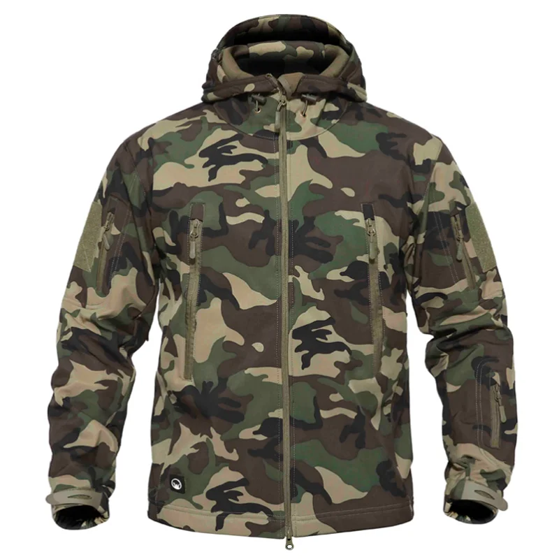 Military Tactical Winter Jacket Men Army CP Camouflage Airsoft Clothing ...