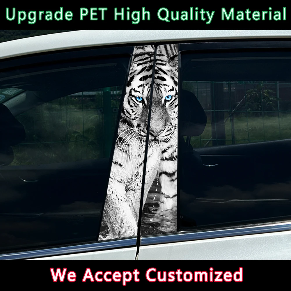TIGER-Waterproof-Car-B-pillar-Vinyl-Decal-Stickers-Auto-Center-Pillar ...