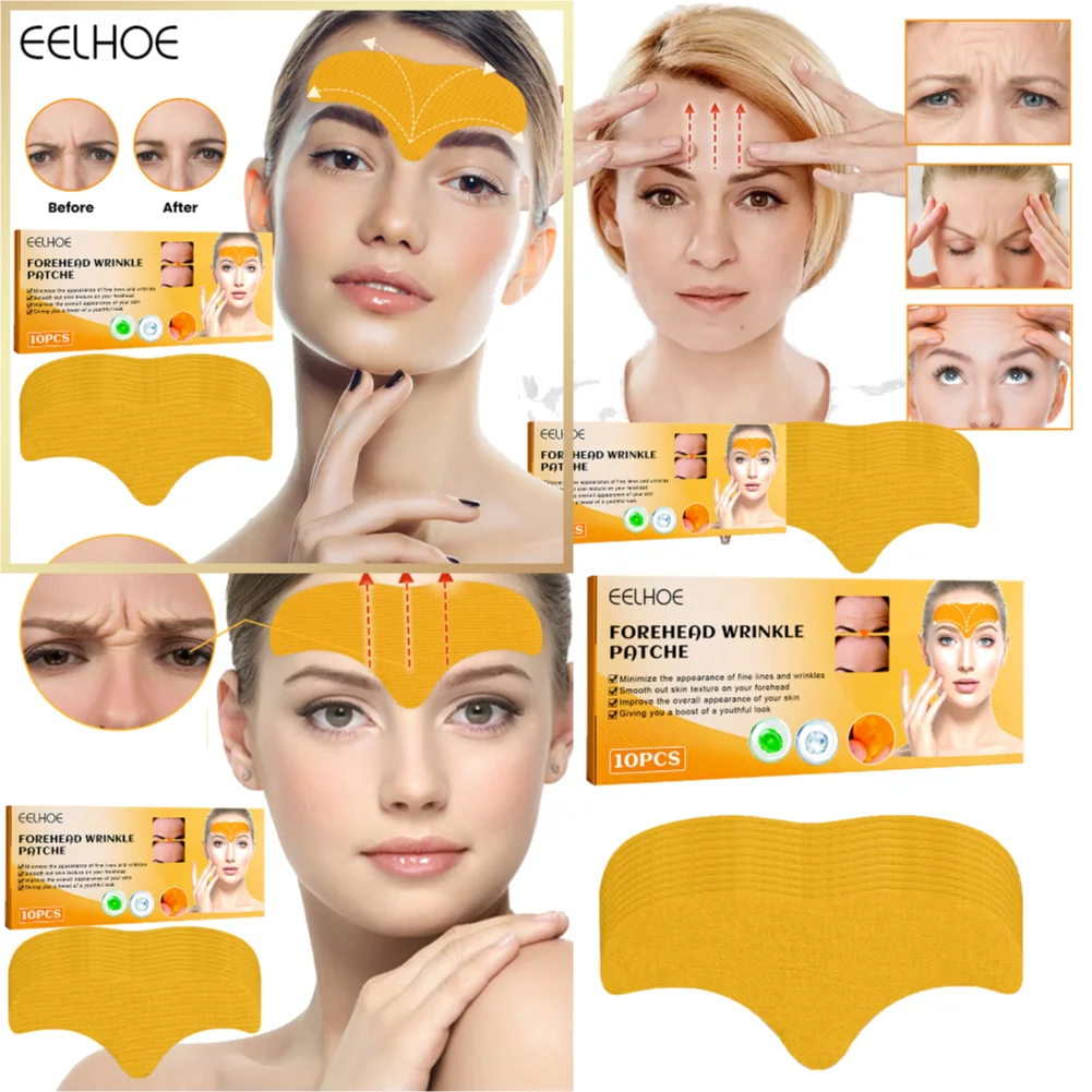 10Pcs-Forehead-Line-Collagen-Removal-Gel-Patch-Anti-Wrinkle-Forehead ...