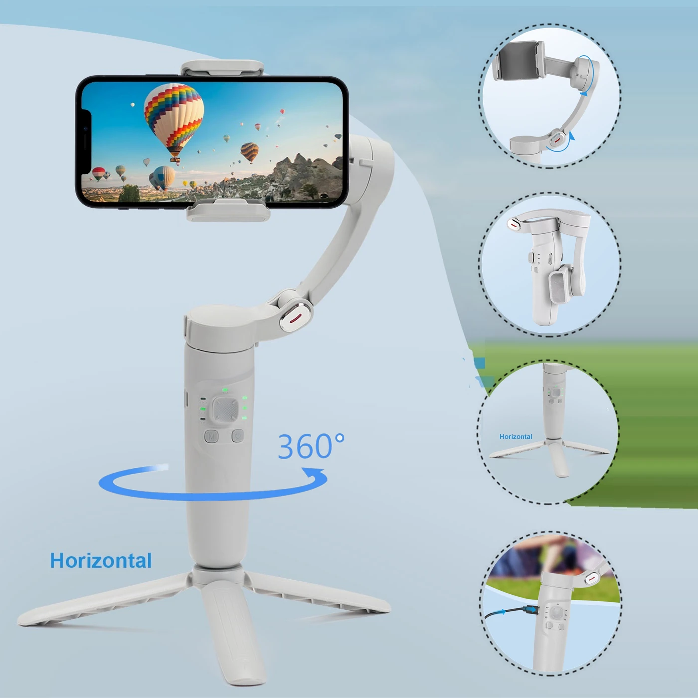 Ai-Smart-3-Axis-Foldable-Handheld-Gimbal-Stabilizer-with-Extended ...