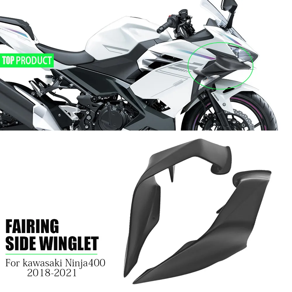 For-Kawasaki-Ninja-400-Motorcycle-Aerodynamics-Kit-Fairing-Fixed-Wing ...