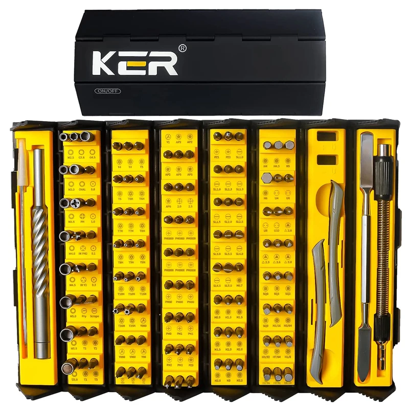 128 in 1 Precision Screwdriver Set with Magnetic Driver Kit Torx Hex ...