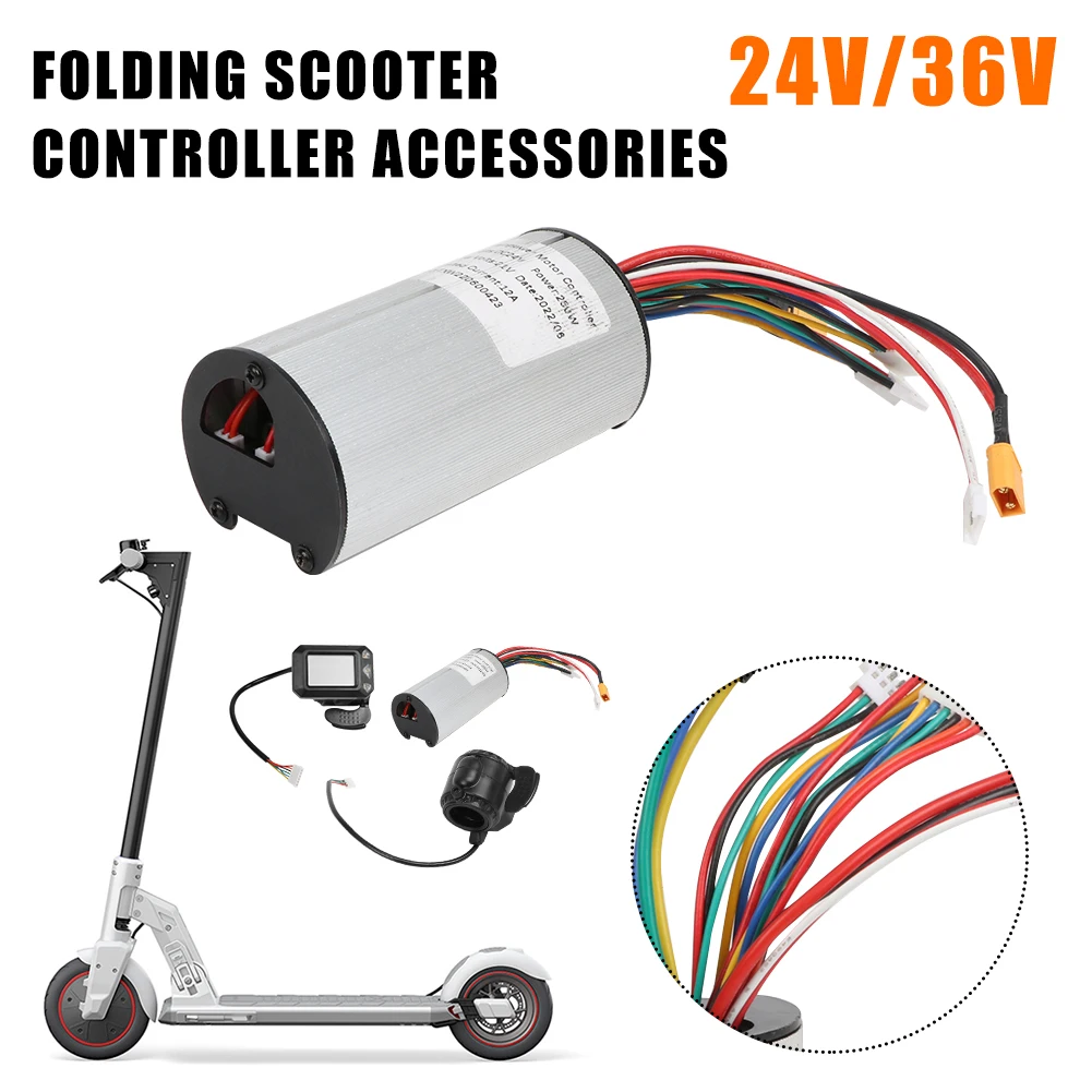 24V-36V-Scooter-Controller-LCD-Display-Accelerator-Black-Carbon-Fiber ...