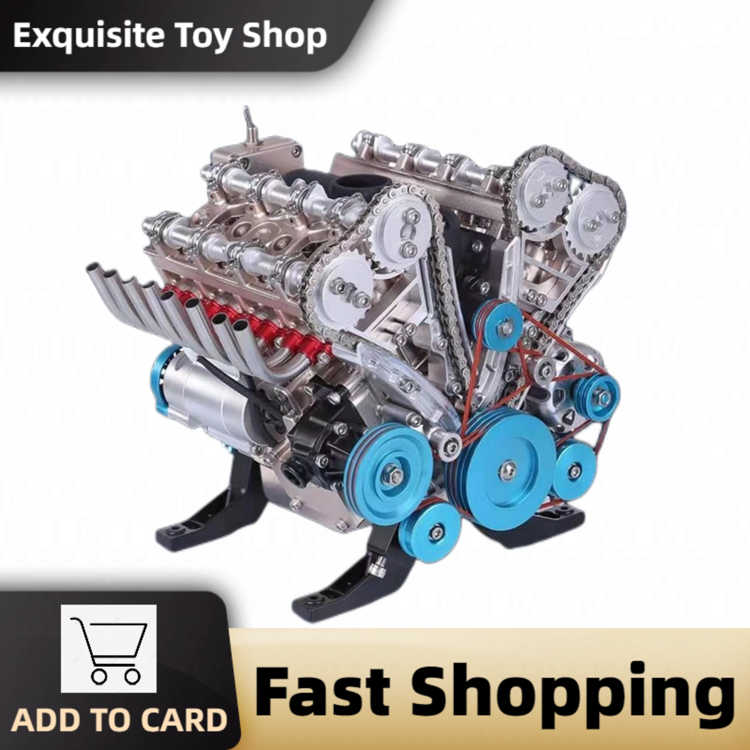 DIY-metal-assembly-toy-assembly-high-end-eight-cylinder-V8-engine-model ...