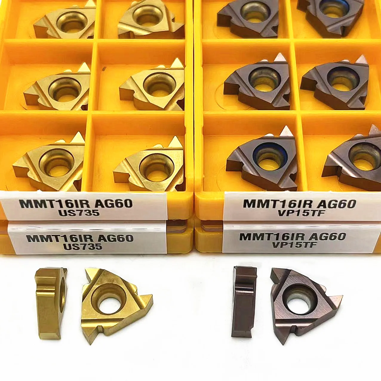 10pcs-MMT16ER-11IR-AG60-VP15TF-US735-UE6020-Carbide-Insert-CNC-Lathe-Thread-Turning-Tools-16IR ...
