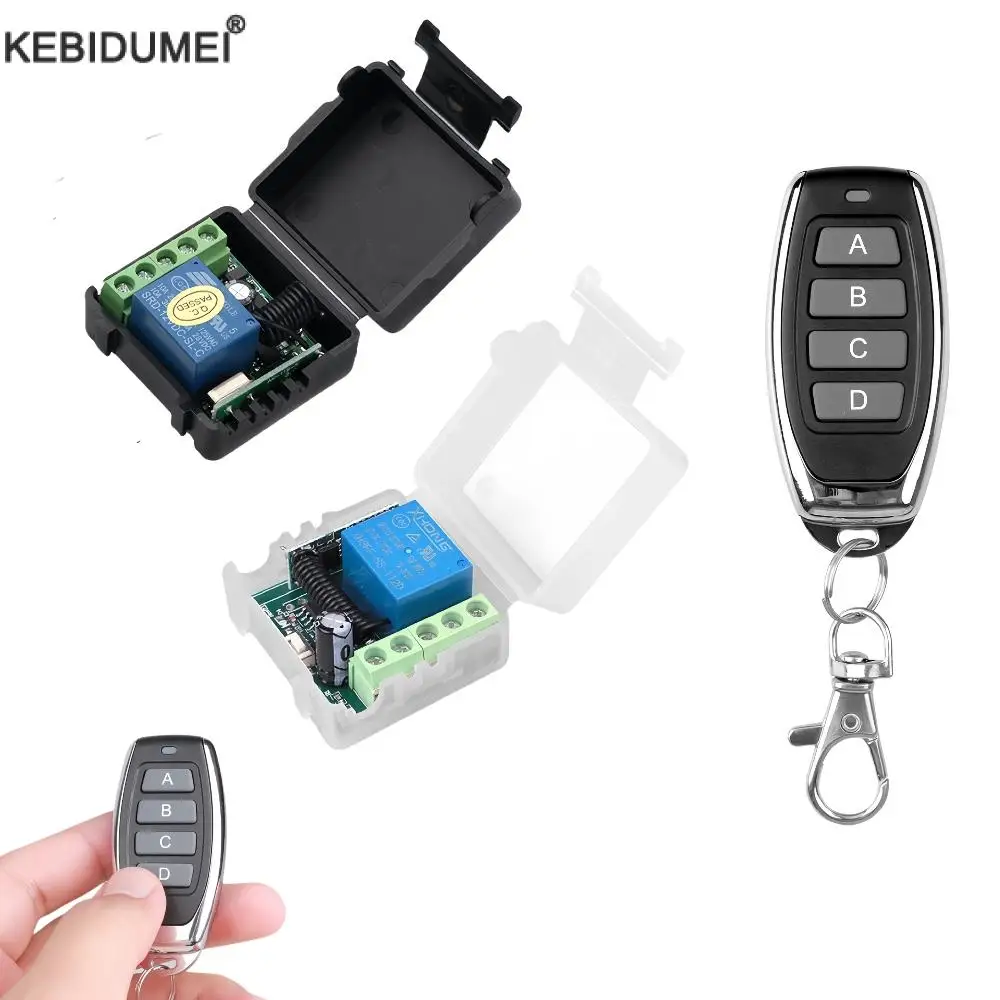 DC-12V-Wireless-433Mhz-Remote-Control-Switch-1CH-Relay-Receiver-Module ...