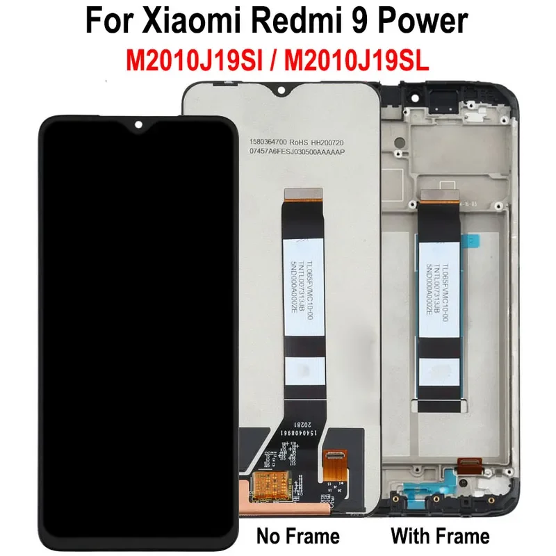 For Redmi 9 Power Lcd Display Touch Screen Assembly M2010J19SI ...