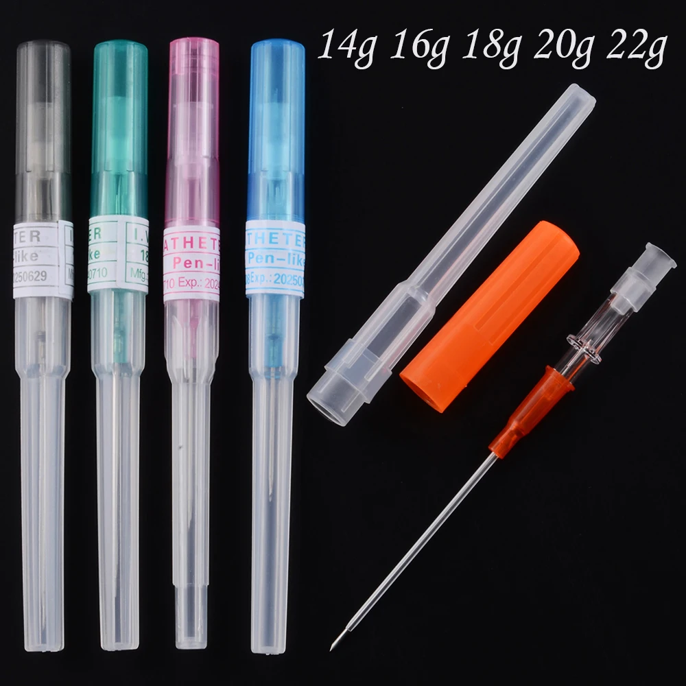 1pcs-Surgical-Steel-I-V-Catheter-Cannula-Sterile-Piercing-Needles-14G ...