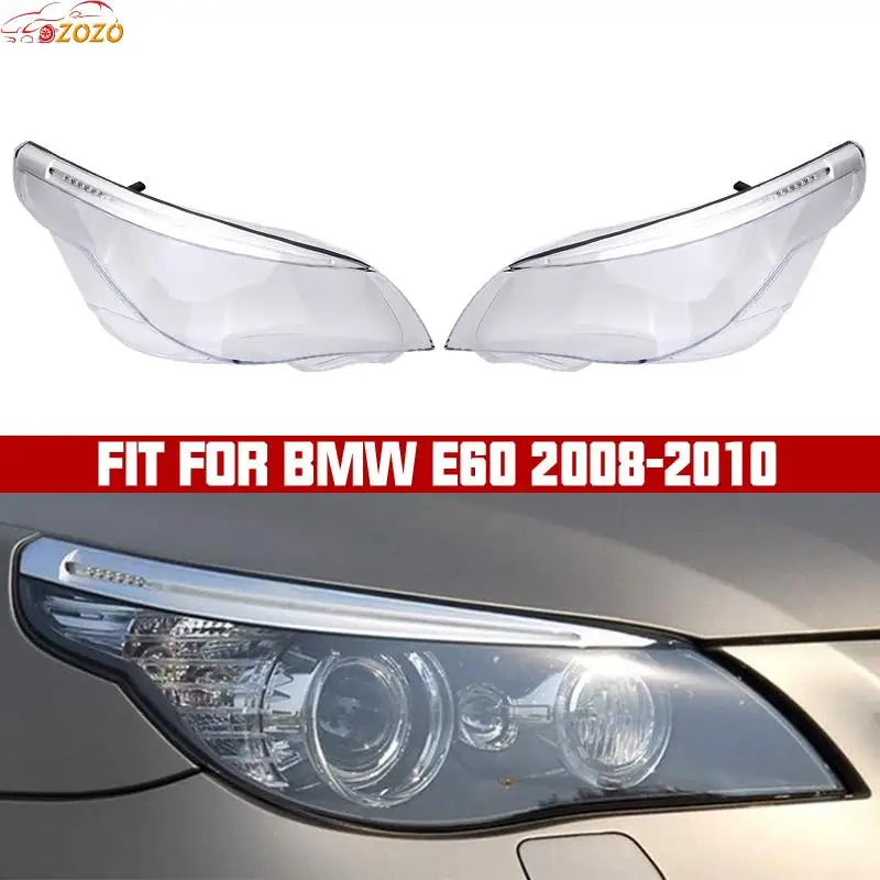 For BMW serie 5 E60 2008 2009 2010 Car Headlight Cover cap Headlamp ...