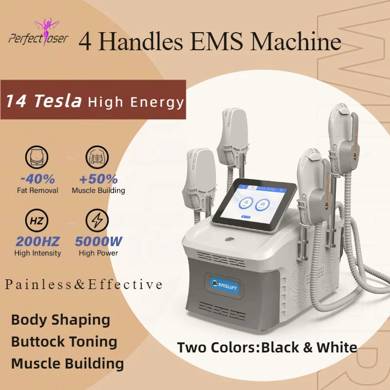 Perfectlaser-Newest-14-Tesla-EMS-Muscle-Building-Machine-Emslim-Body ...
