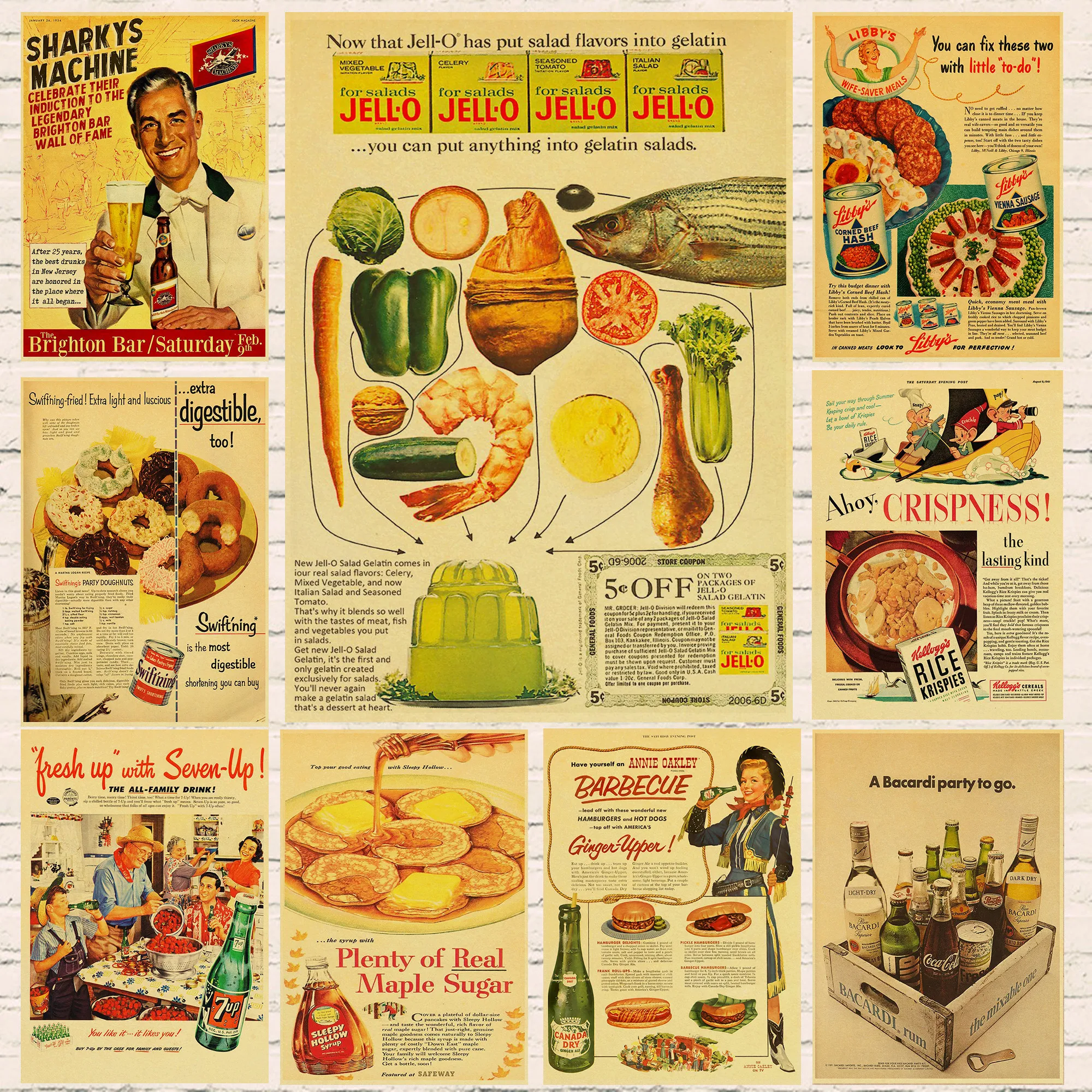 Vintage Food Drawings