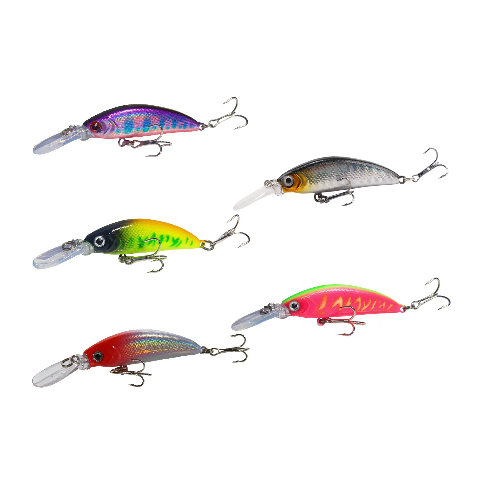 5Pcs-7cm-Fishing-Lure-Kit-Set-Vivid-Attractive-Fish-Lure-Bait-Saltwater ...