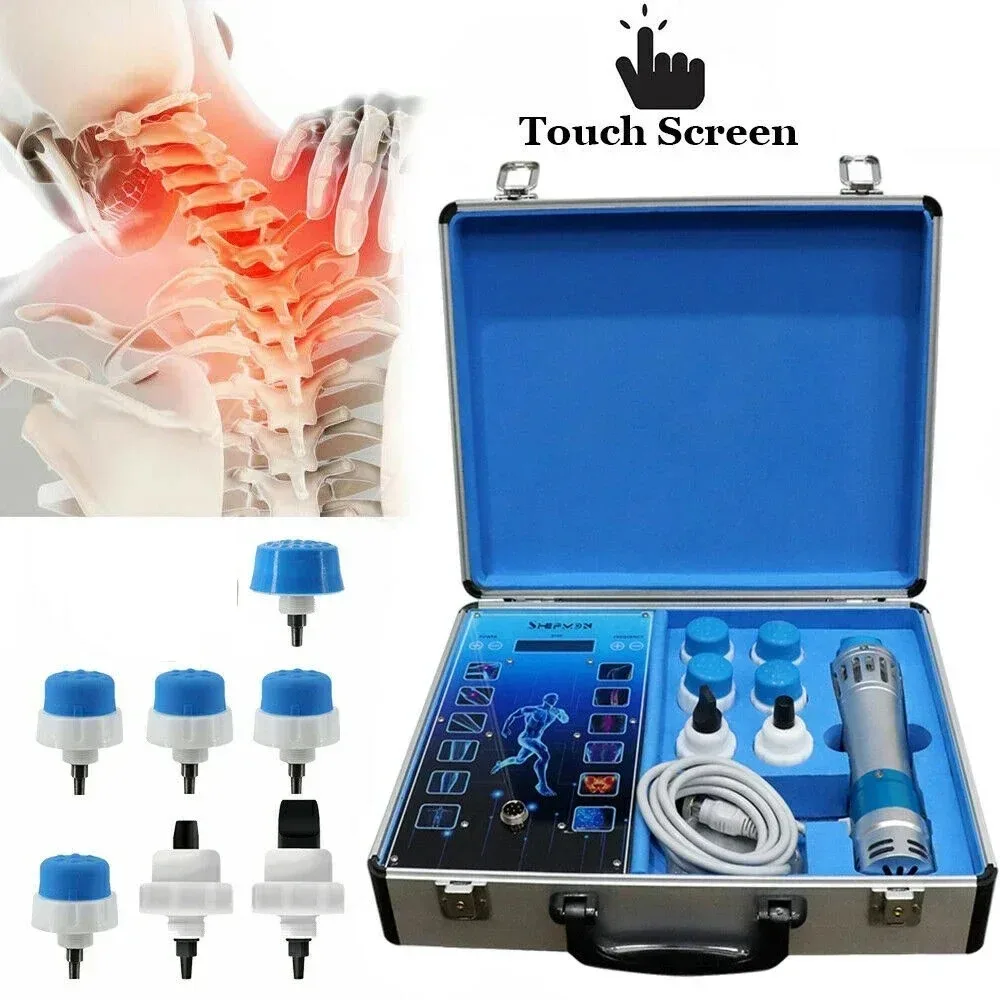 Massaggiatore muscolare Macchina per terapia ad onde d'urto con 7 teste ...