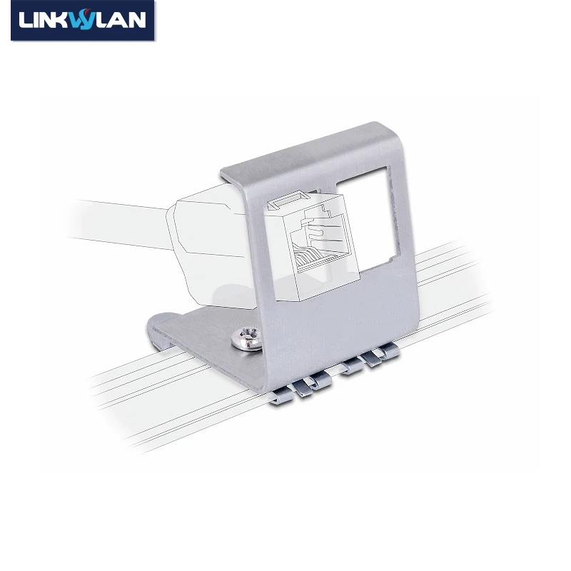 Rj45 2-port Din Rail Keystone Adapter For 35mm Din-rail Electrical ...