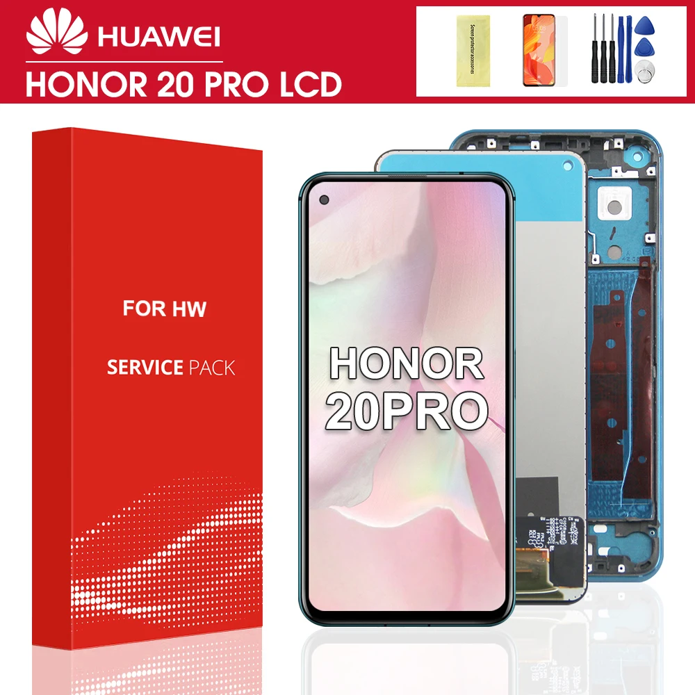 Original 6.26'' Display With Frame Replacement For Huawei Honor 20 Pro ...