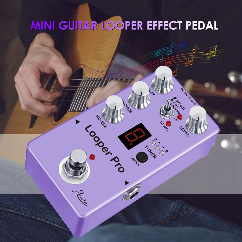 Rowin-RE-05-Loop-Guitar-Effector-Looper-Tuner-Mini-Guitar-Looper-Effect ...