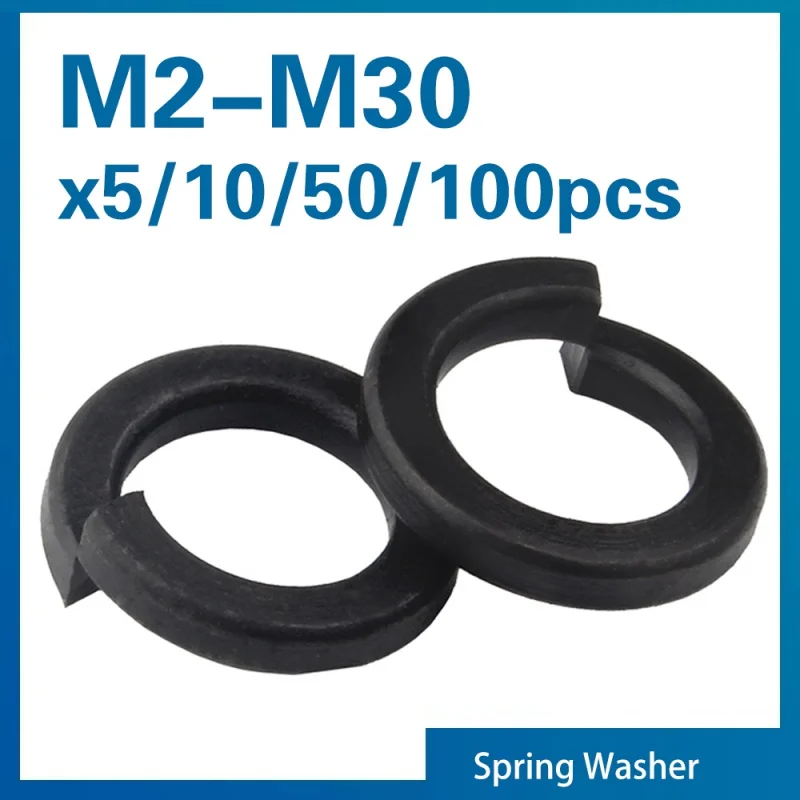5-10-50-100pcs-Spring-Lock-Washers-Carbon-steel-Elastic-Gasket-M2-M2-5 ...
