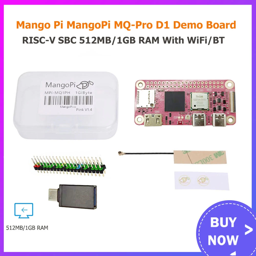 Mango Pi MangoPi MQ Pro D1 Demo Board RISC V SBC 1GB RAM With WIFI & BT ...