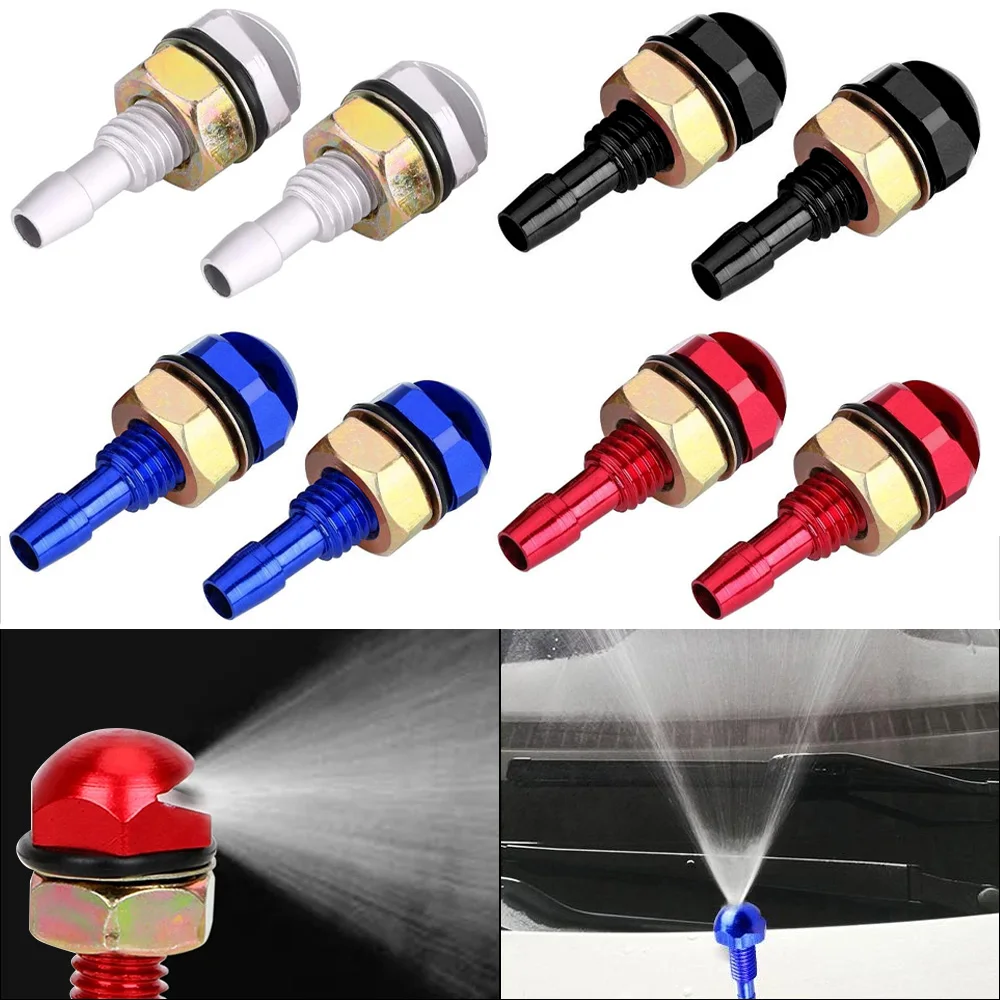2Pcs-Car-Front-Windshield-Water-Sprayer-Kits-Fan-Shaped-Auto-Wiper-Jet ...