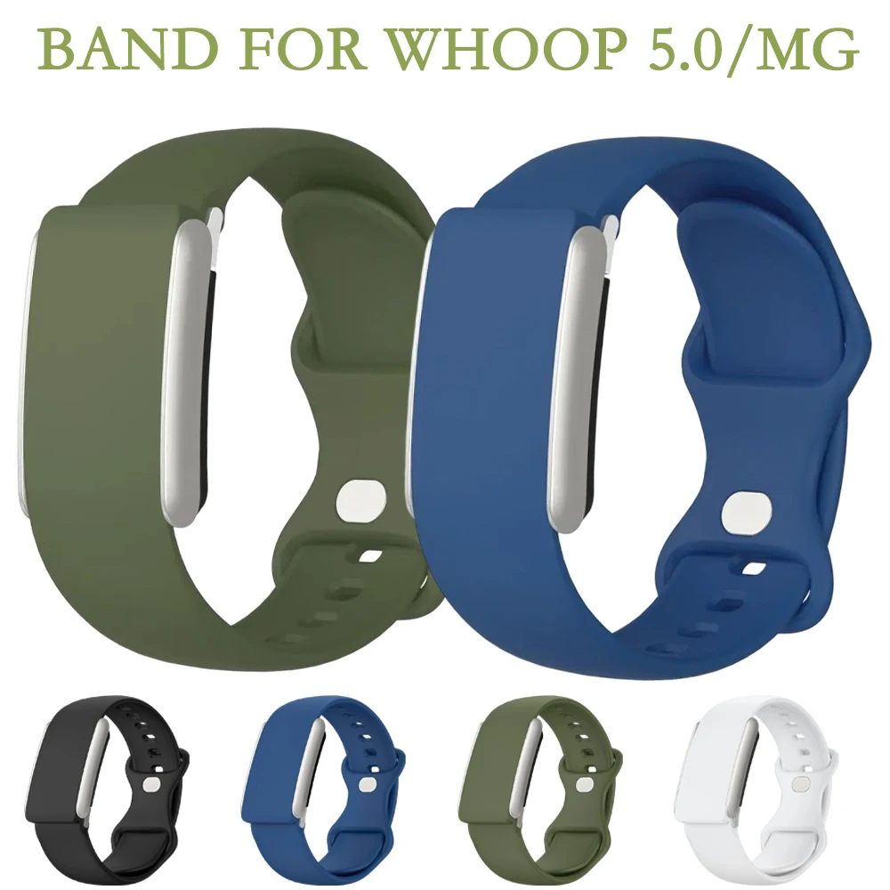 For Whoop 5.0/MG Silicone Band Two-Tone Round Hole Sport Breathable ...