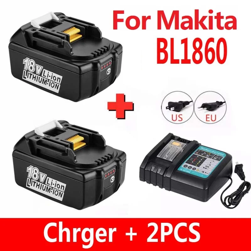 With-Charger-BL1860-Rechargeable-Batteries18V-6000mAh-Lithium-Ion-for-Makita-18v-Battery-BL1830 ...