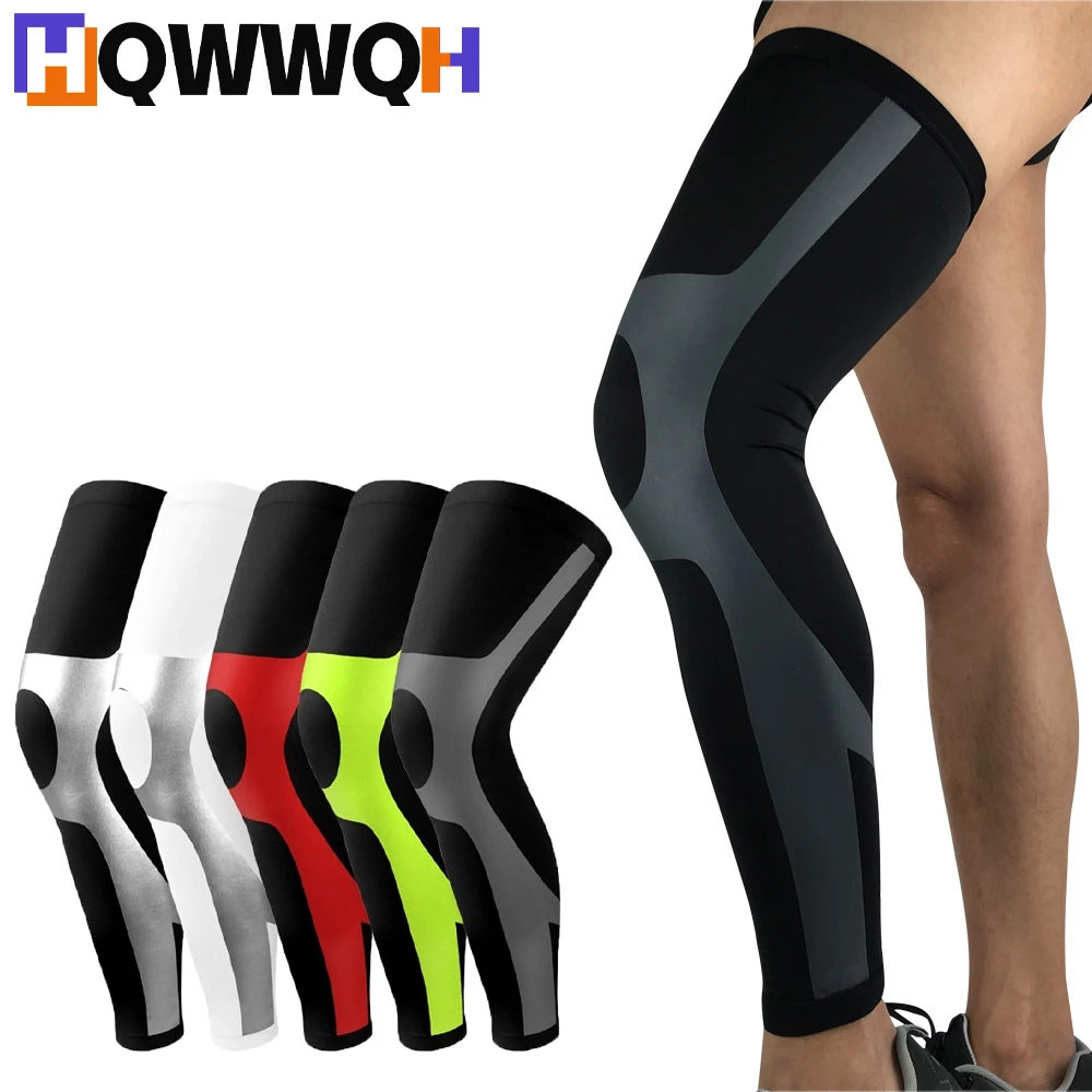1Pcs-Compression-Long-Leg-Sleeves-Knee-Brace-for-Running-Football ...