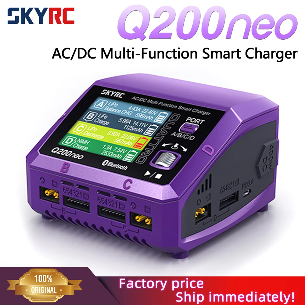 SkyRC-Q200neo-Charger-SK-100197-AC200W-DC400W-4-Output-Ports-AC-DC ...