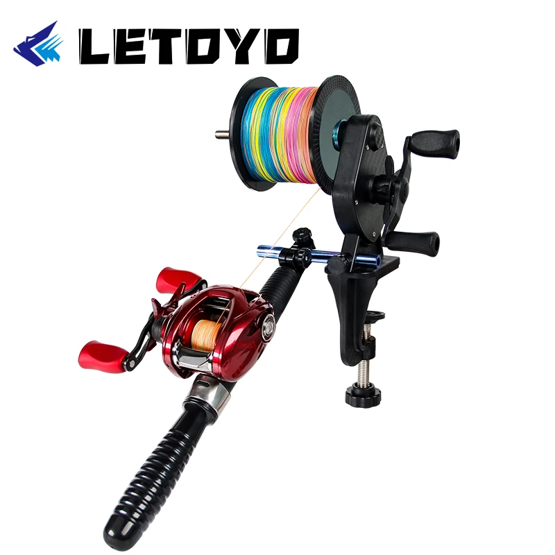 LETOYO Portable Fishing Line Winder Recycler Single Shafts Fishing ...
