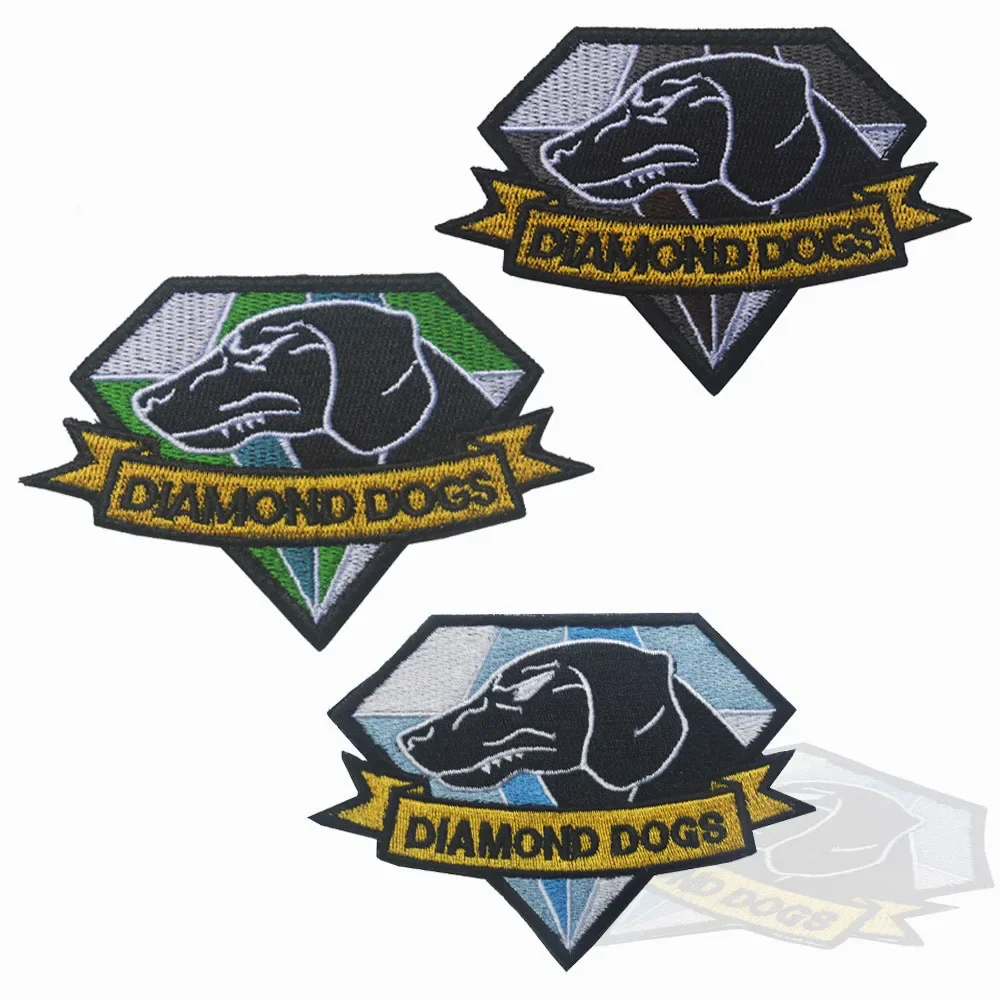 Diamond Dogs Embroidered Patch Metal Gear Solid MGS Hook Loop Patches ...