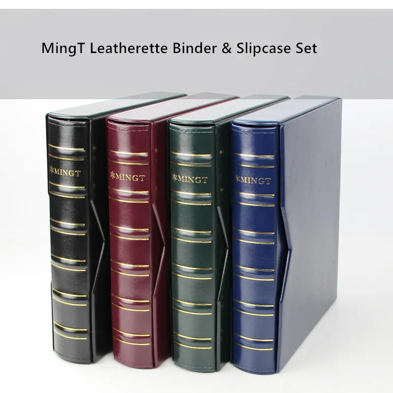 collection album stamp coin album binder banknote book leather album ...