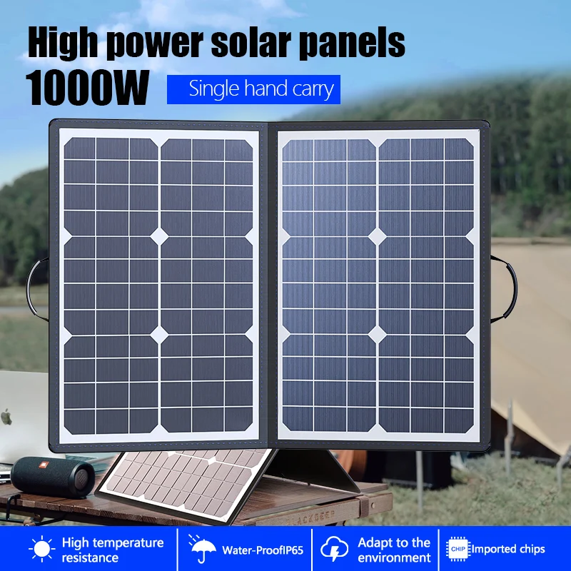 Solar-Panel-Kit-Complete-Camping-1000W-Foldable-Solar-Power-Station ...
