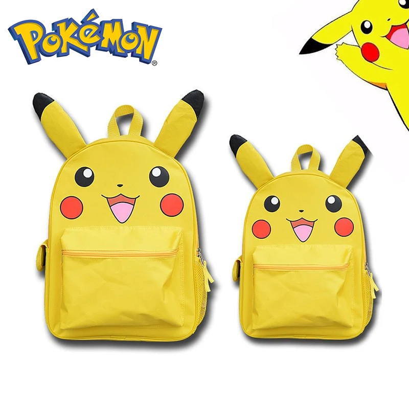 Pokemon-Backpack-Pikachu-Kid-Schoolbag-Cartoon-Kawaii-School-Bags-Large ...