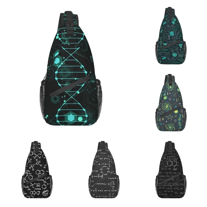 Cool-Scientific-DNA-Pattern-Crossbody-Sling-Backpack-Men-Science ...