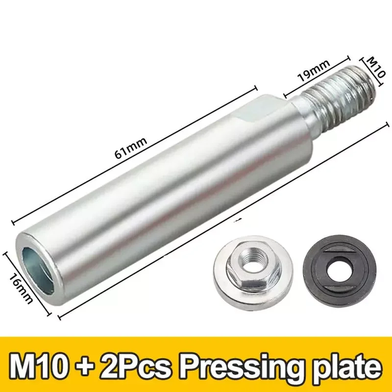 Angle Grinder Extension Connecting Rod Nuts Rod M10 M14 Thread Adapter ...