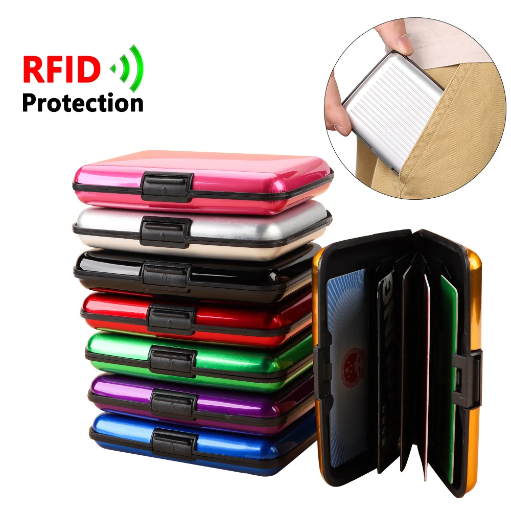 6-Card-Slot-RFID-Blocking-Credit-Card-Holder-Men-Women-Coin-Purse ...