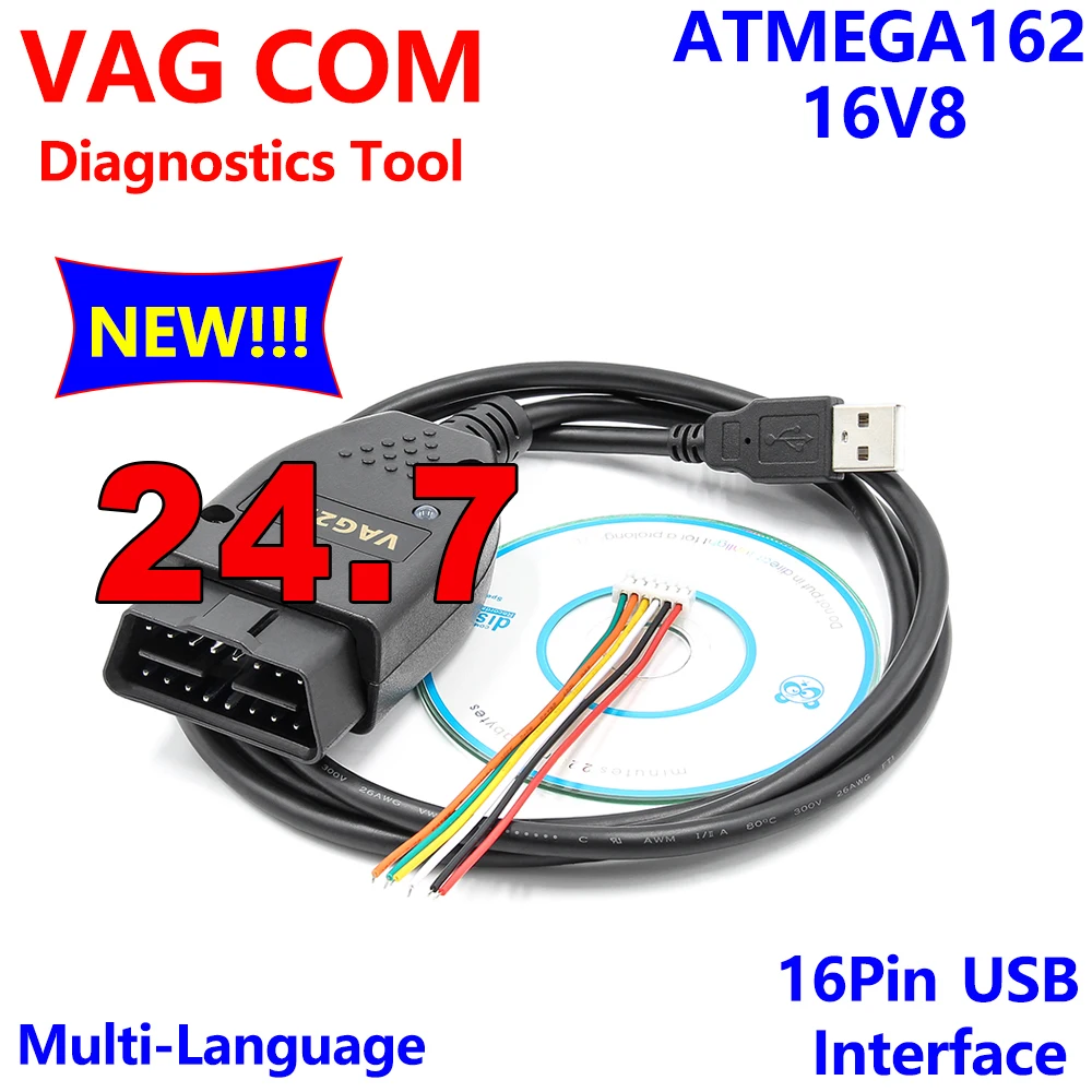 24-7-VAG-COM-OBD2-USB-Interface-ATMEGA162-16V8-Chip-VAGCOM-Diagnostic ...