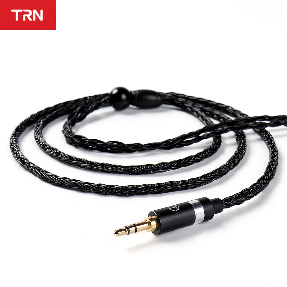 Trn T2 16 Core Silver Plated Hifi Upgrade Cable 3.5/2.5/4.4mm Plug Mmcx/2pin Connector For Trn ...